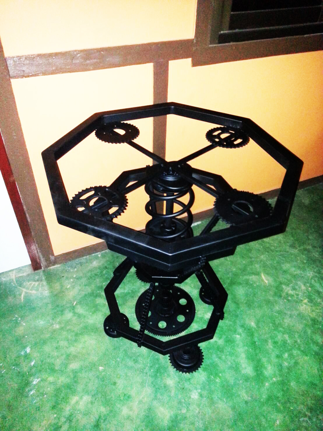 Handcrafted METAL Octagonal Rotatable Table(Polygon), Home, Office ...